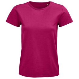 SOLS - "Pioneer" T-Shirt Baumwolle aus biologischem Anbau f&uuml;r Damen (Fuchsie)