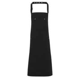 Premier Unisex-Latzsch&uuml;rze aus Chino-Baumwolle (schwarz)