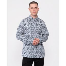 Ted Baker Capua Mens White/Navy Ditsy Blumenhemd