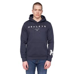 Henleys - "Hentyme" Kapuzenpullover f&uuml;r Herren (Marineblau)