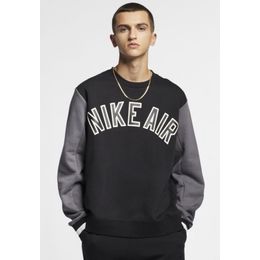 Nike Air Fleece Crew Sweatshirt in Schwarz