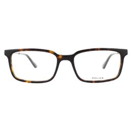 Police Rectangular Herren Gl&auml;nzende Havanna Brille