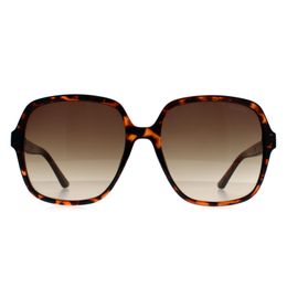 Guess GF6203 52P dunkle havannabraune Sonnenbrille mit Farbverlauf