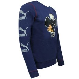 Puma x Tyakasha Herren Crew Sweatshirt Grafikdruckspiegel Marine 578422 06