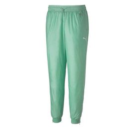 Puma Ovide SS Nylon Mist Green Track Hosen Damen Jogger 597426 32