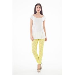 Spitzen-Leggings in Gelb