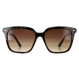 Ted Baker Square Damen Double Champagne Demi Braun Gradient TB1676 Ramona