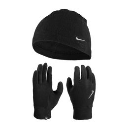 Nike - M&uuml;tze & Handschuhe f&uuml;r Damen, Fleece (Schwarz)