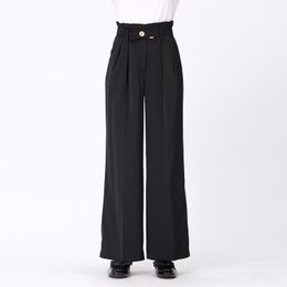 Gerade Hose mit Bundfalten