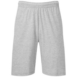Fruit of the Loom - "Iconic 195" Jersey-Shorts f&uuml;r Herren (Grau meliert)