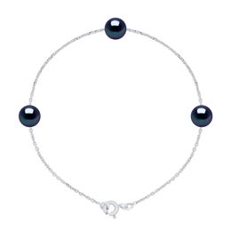 Armband 3 echte S&uuml;&szlig;wasser-Zuchtperlen rund 7-8 mm