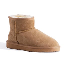 Aus Wooli "Bondi" Australien Kurze Schafsleder-Stiefelette, Tan