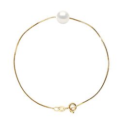 DIADEMA - Armband - Echte S&uuml;&szlig;wasserperlen in Gelbgold