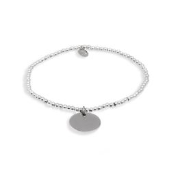 Luxenter 925 Sterling Silber Armreif mit rhodiniertem H&auml;matit - Krasai