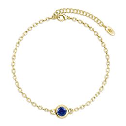 Geburtsstein-Armb&auml;nder - Gold und Blau
