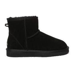 EVER AU Damen Leder Kurzstiefel - Ostrich