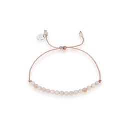 Luxenter 925 Sterling Silber Armreif mit rhodinierter wei&szlig;er Jade - Aquisa