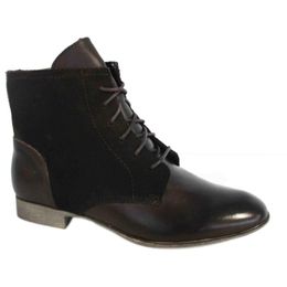 Hush Puppies Hush Welpen Farland -Kn&ouml;chel Leder dunkelbraune Stiefel Schuhe Damen H506631 B34B