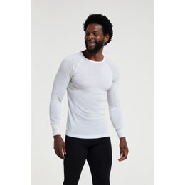 Mountain Warehouse Herren Merinowolle Thermal Top (Wei&szlig;)