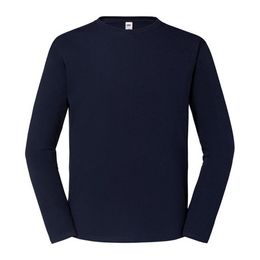 Fruit of the Loom Herren Iconic 195 Premium Ringspun Baumwolle Langarm T-Shirt (Deep Navy)
