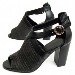 Montevita Absatzsandale Avara in Schwarz