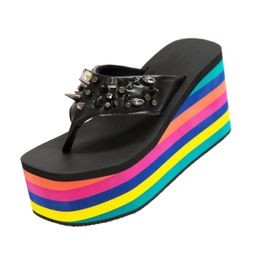 Uzurii Deluxe-Sandalen-Flip-Flops, farbenfroh