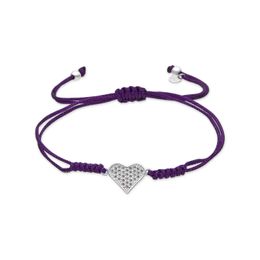 Luxenter Armband in Silberoptik mit Zirkonia &ndash; Heart