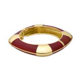 Luxenter Armband mit 18 Karat Gelbgold-Finish und rot lackiert &ndash; Souda