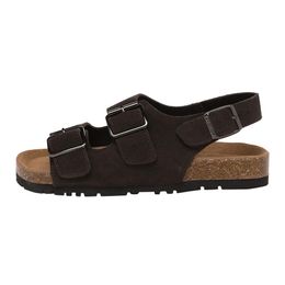 EVER AU Damen Leder Sandalen - Flame