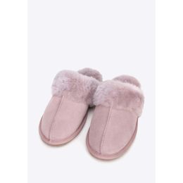 Wittchen Damen-Hausschuhe aus rosa Wildleder