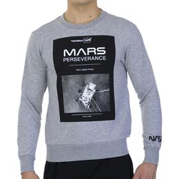 Nasa MARS03S Herren Sweatshirt mit langen &Auml;rmeln und rundem Kragen