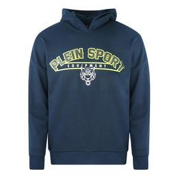 Plein Sport Equipment Logo Marineblau Hoodie