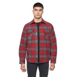 Duck and Cover - "Willington" Hemdjacke f&uuml;r Herren (Rot)