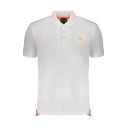 Gianmarco Venturi Wei&szlig;es Baumwoll-Polohemd f&uuml;r Herren