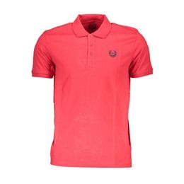 Gianmarco Venturi Rotes Baumwoll-Herren-Polohemd