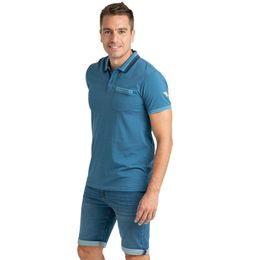 Herren Polohemd mit kurzen &Auml;rmeln, Tasche und kontrastierenden Details PRI2632