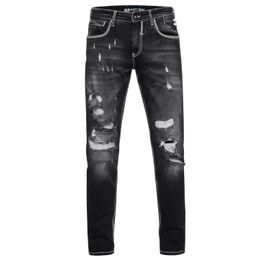 Rusty Neal Jeans Hose "MINO" Slim Fit Stretch Destroyed-Pants