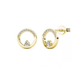 Clarine Ohrringe - Gold und Kristall