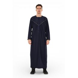 Herren Ramadan Marineblau marokkanische Jubba Robe Djellaba Eid Thobe &ndash; TT-007