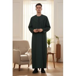 Herren Gr&uuml;n Eid Marokkanische Jubba Robe Djellaba Ramadan Eid Thobe LFS-HM11