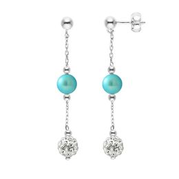 DIADEMA - Ohrringe - Kristall Wei&szlig; & Perlen - Kollektion Kristall Perle