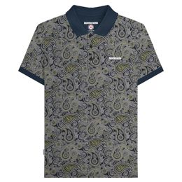 Lambretta - "SS25" Poloshirt Mit Markenzeichen f&uuml;r Herren (Marineblau/Grau)
