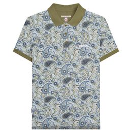 Lambretta - "SS25" Poloshirt Mit Markenzeichen f&uuml;r Herren (Khaki/Marineblau)