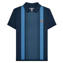 Lambretta - "SS25" Poloshirt f&uuml;r Herren (Marine/Mondbeschienener Ozean)