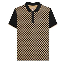Lambretta - Poloshirt Rundum bedruckt f&uuml;r Herren (Schwarz/Nomade)