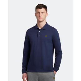 Lyle & Scott Lyle & Scott Lang&auml;rmeliges Poloshirt in Navy