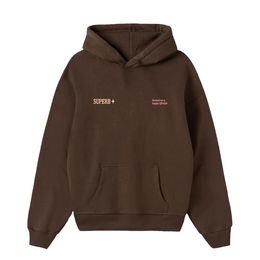 Super B Don't call me baby Hoodie Geb&uuml;rstet &Uuml;bergr&ouml;&szlig;e Braun SUPERB Frau