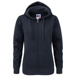 Russel Athletic Russell Ladies Premium Authentic Zipped Hoodie (3-Lagen-Gewebe) (French Navy)