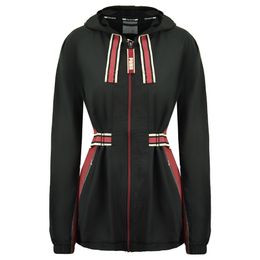 Puma x Erste Meile Langarm Rei&szlig;verschluss auf schwarze Damen -G&uuml;rteljacke 519034 01