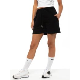 Enzo Womens Sweat Shorts - Schwarz
